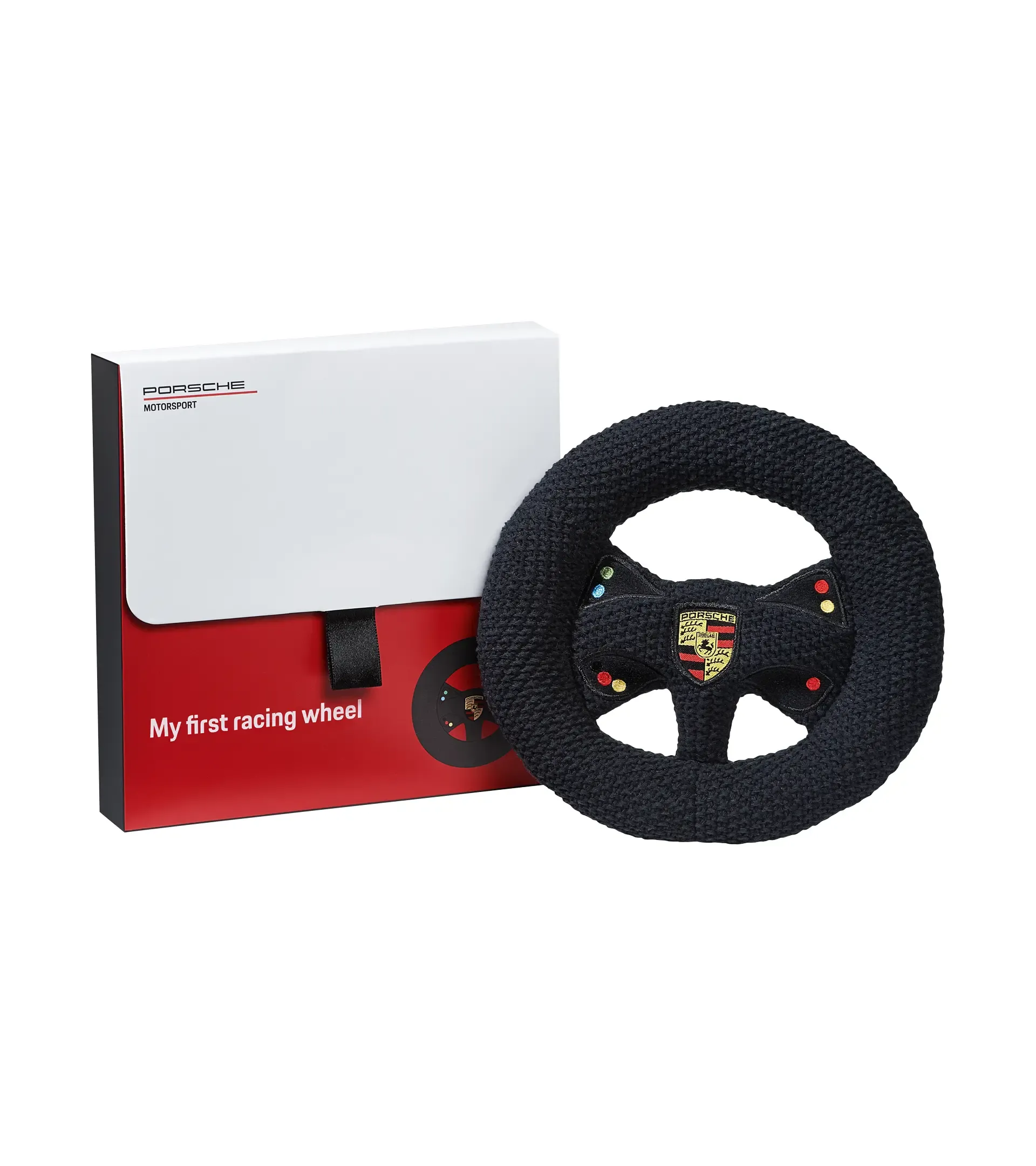 Knitted Steering Wheel with Rattle – Motorsport | PORSCHE SHOP