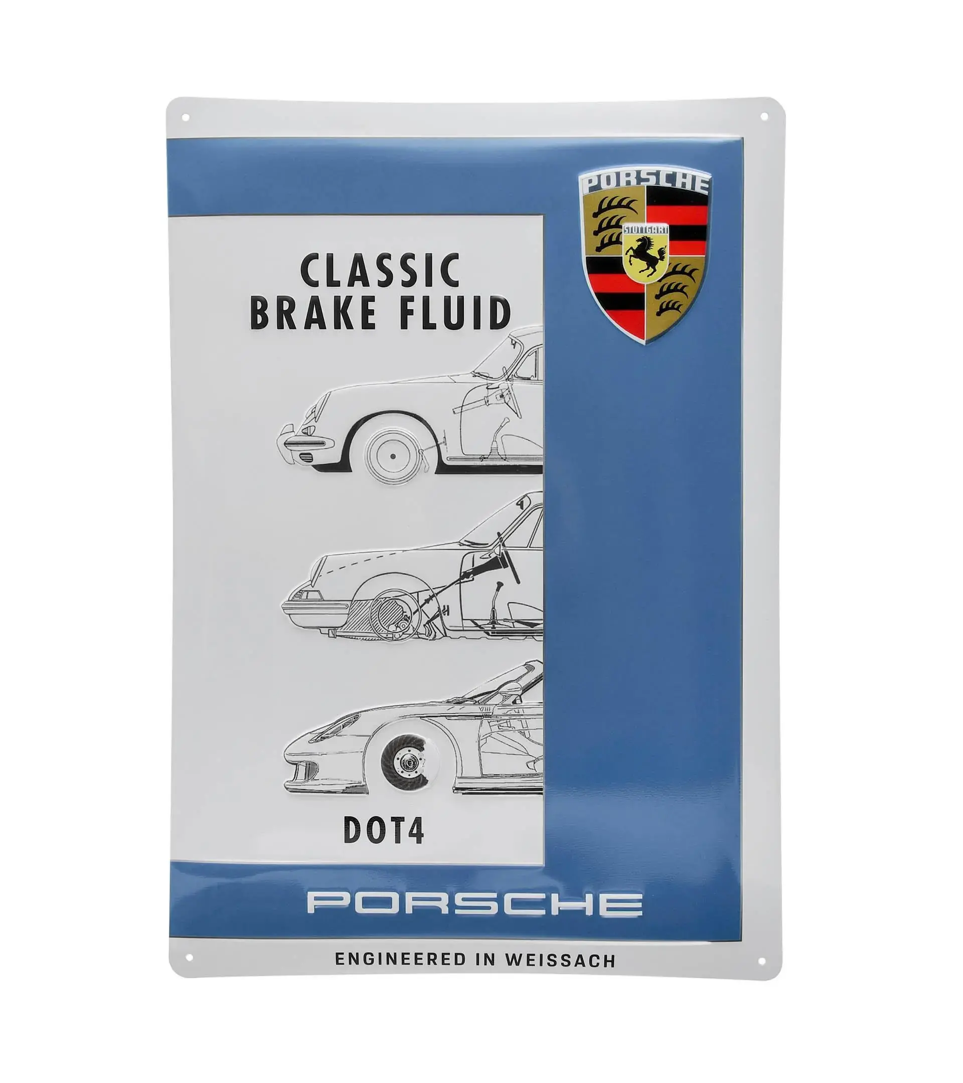 Porsche Classic Enamel Sign – 'Classic Brake Fluid' | PORSCHE SHOP