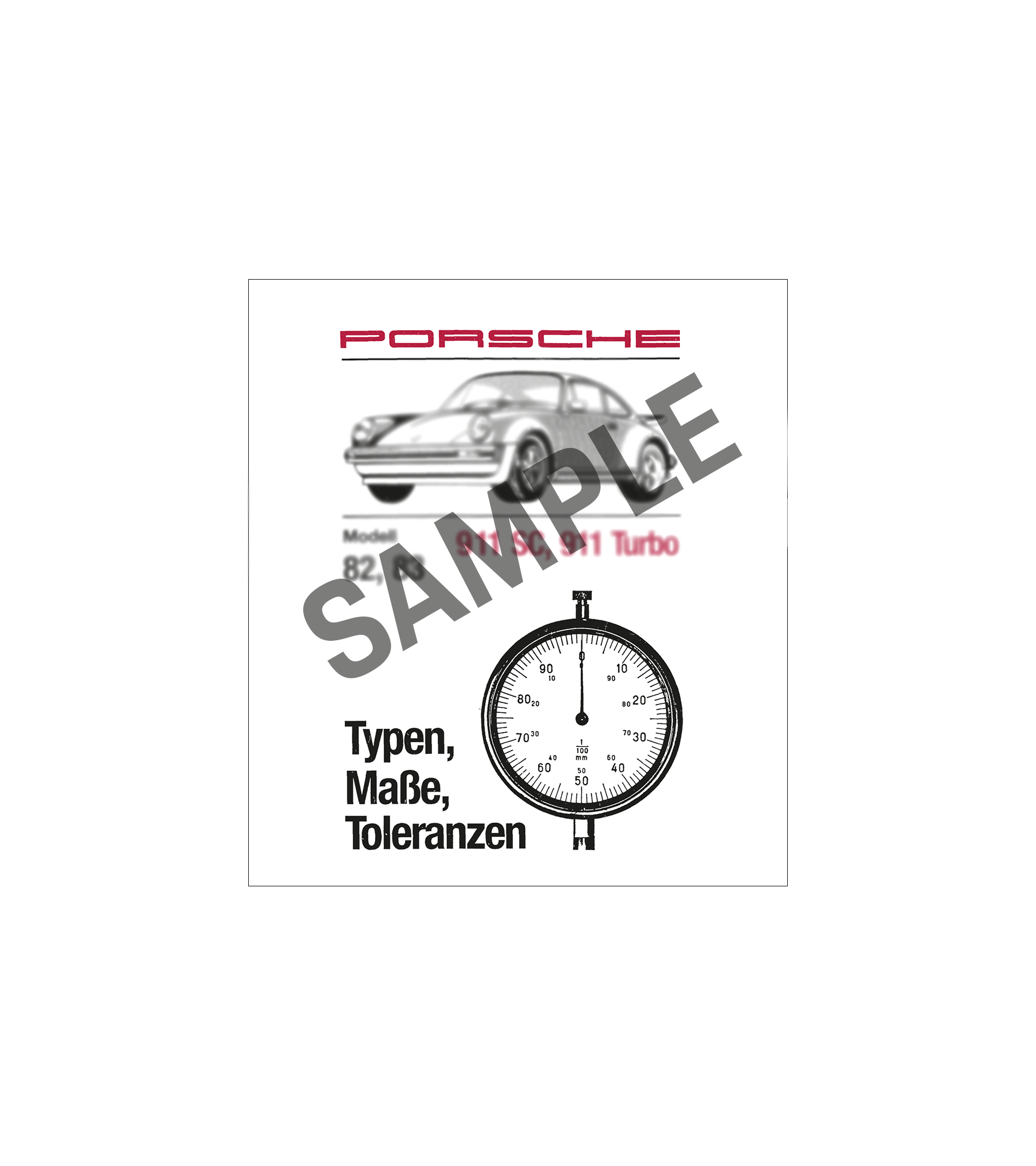 Types, Dimensions, Tolerances 944 | PORSCHE SHOP