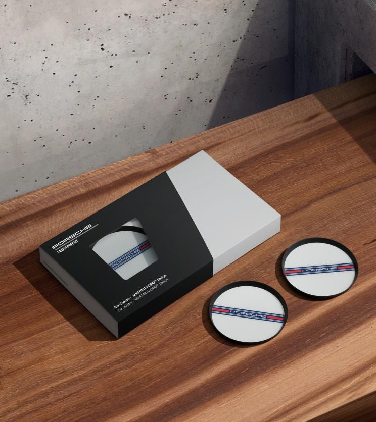 Car coaster in MARTINI RACING® design | PORSCHE SHOP